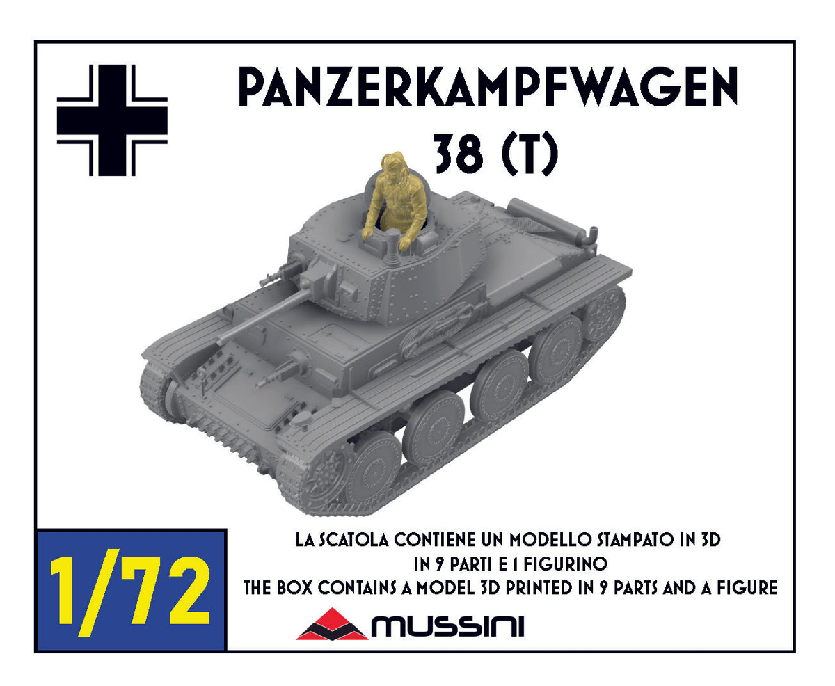 Panzerkampfwagen 38 (t) – Mussini flats and 3D printed models